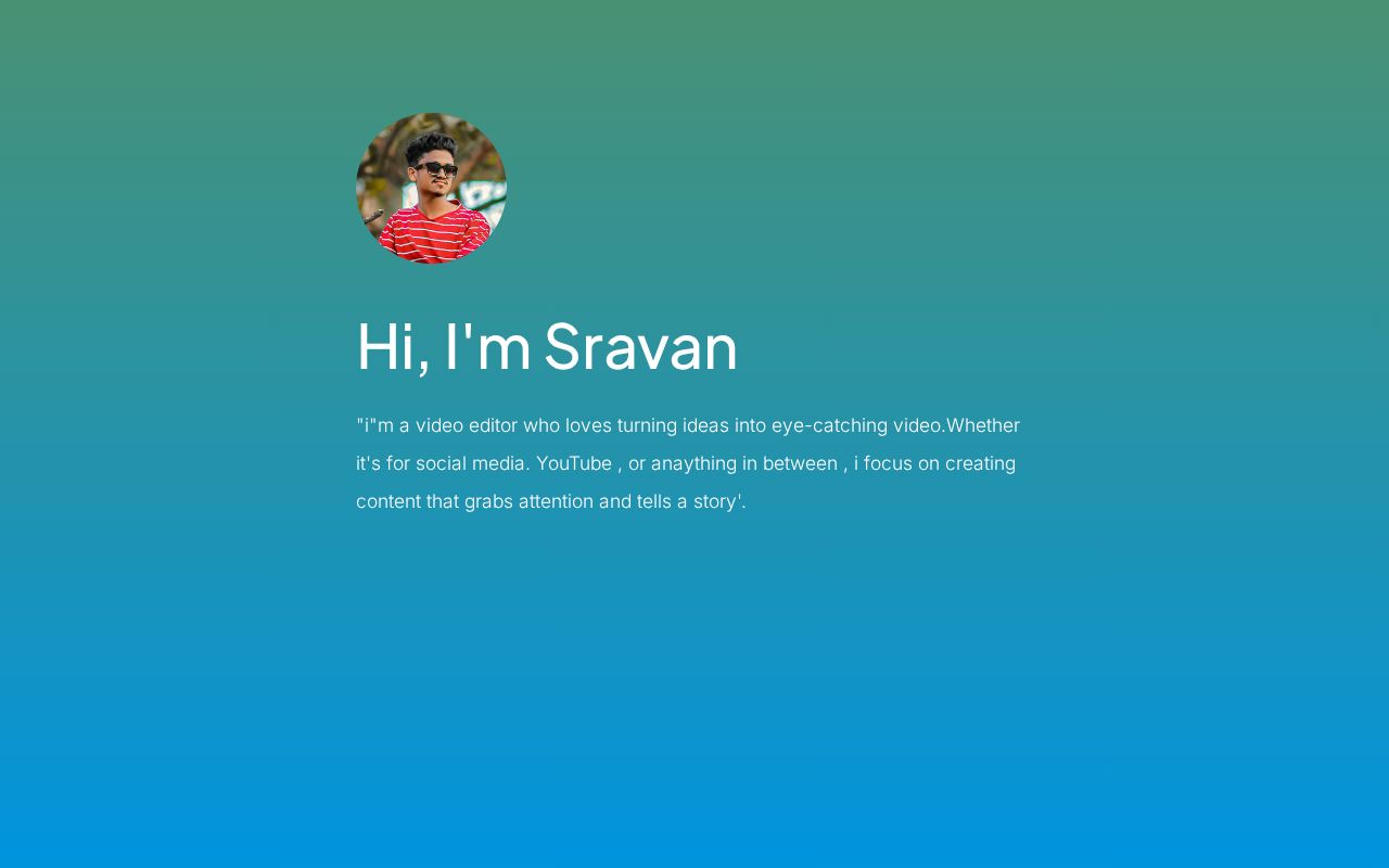 sravan portfolio